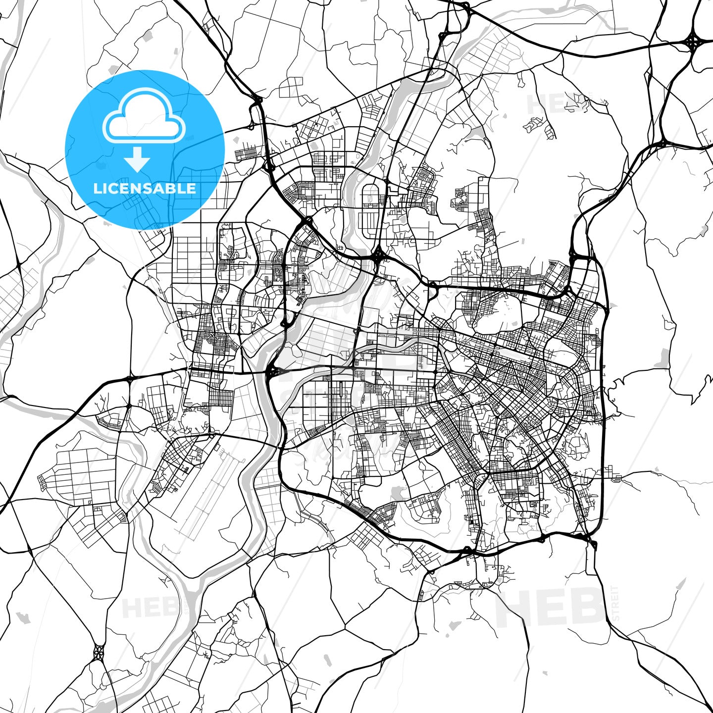 Gwangju City Map