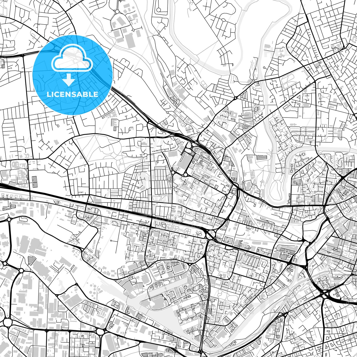 Map Of The City Of Salford England Salford Wikiwand