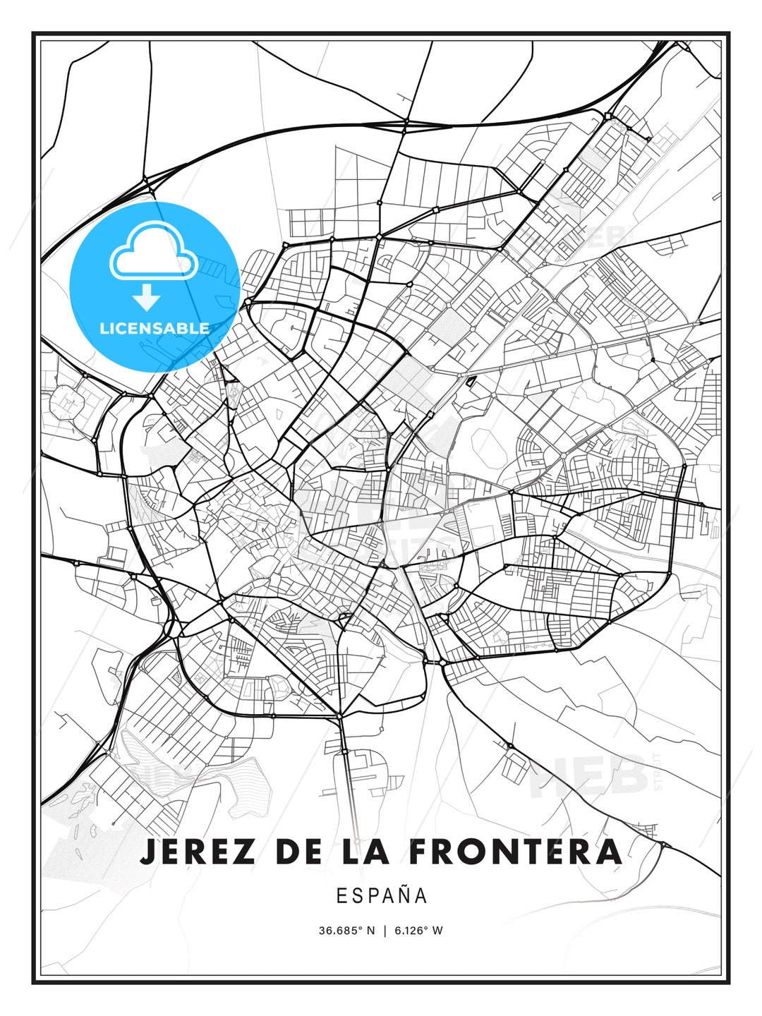 Jerez Tourist Map