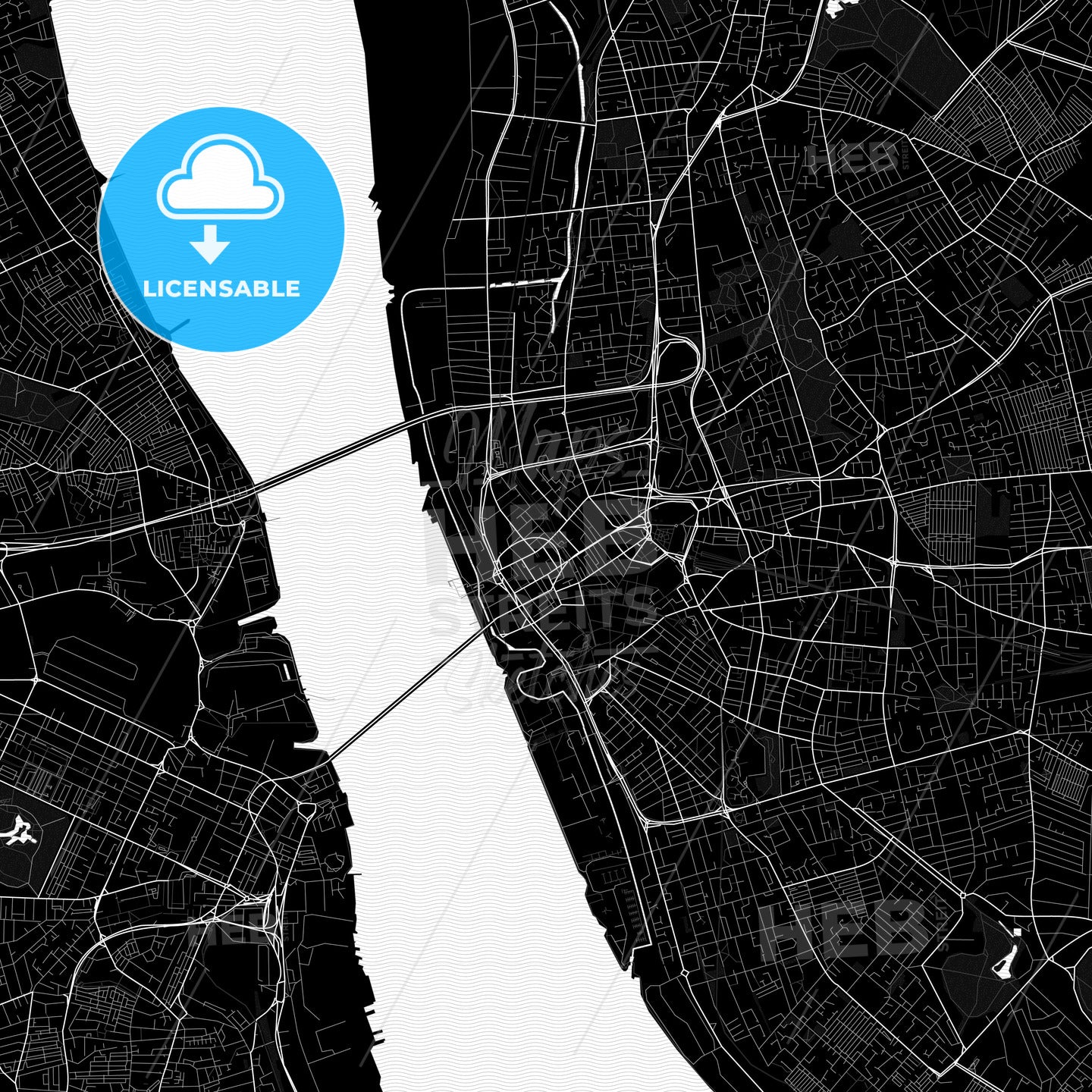 Liverpool, England Pdf Vector Map Black And White – HEBSTREITS