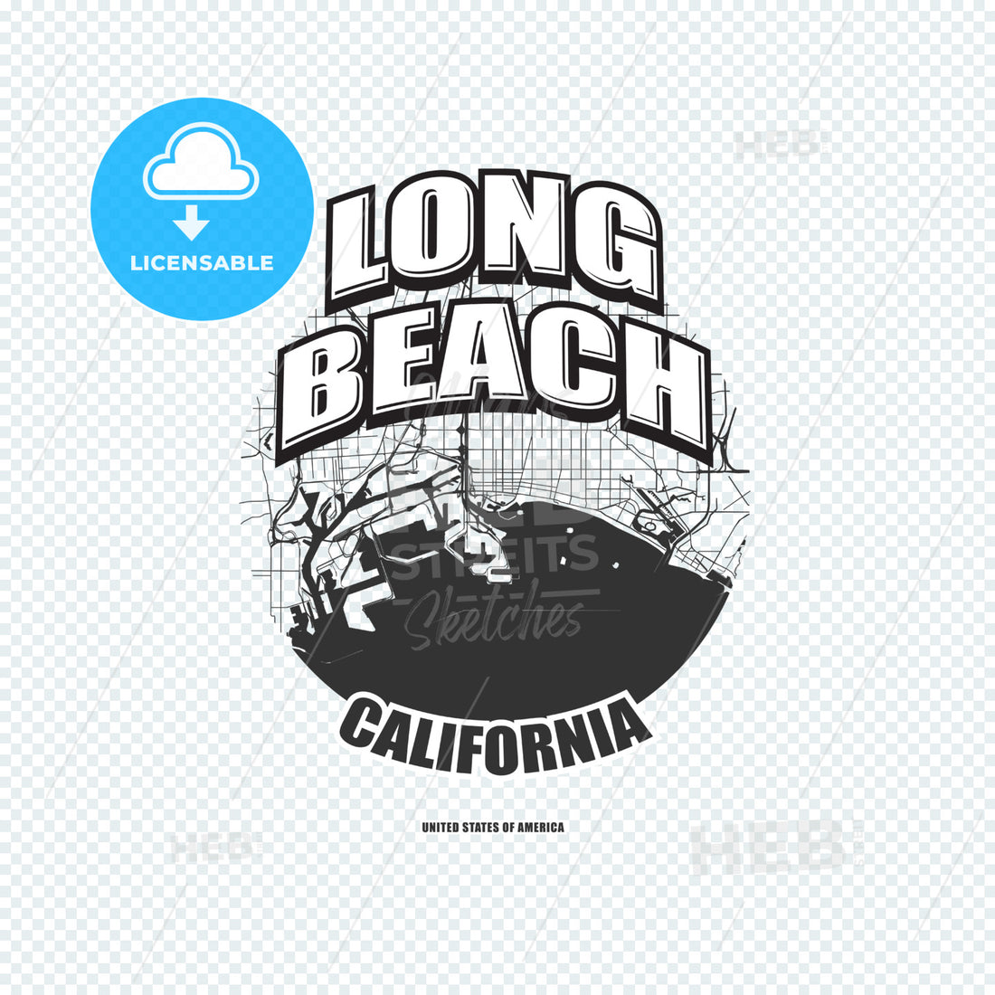 Long Beach, California, Logo Artwork - HEBSTREITS