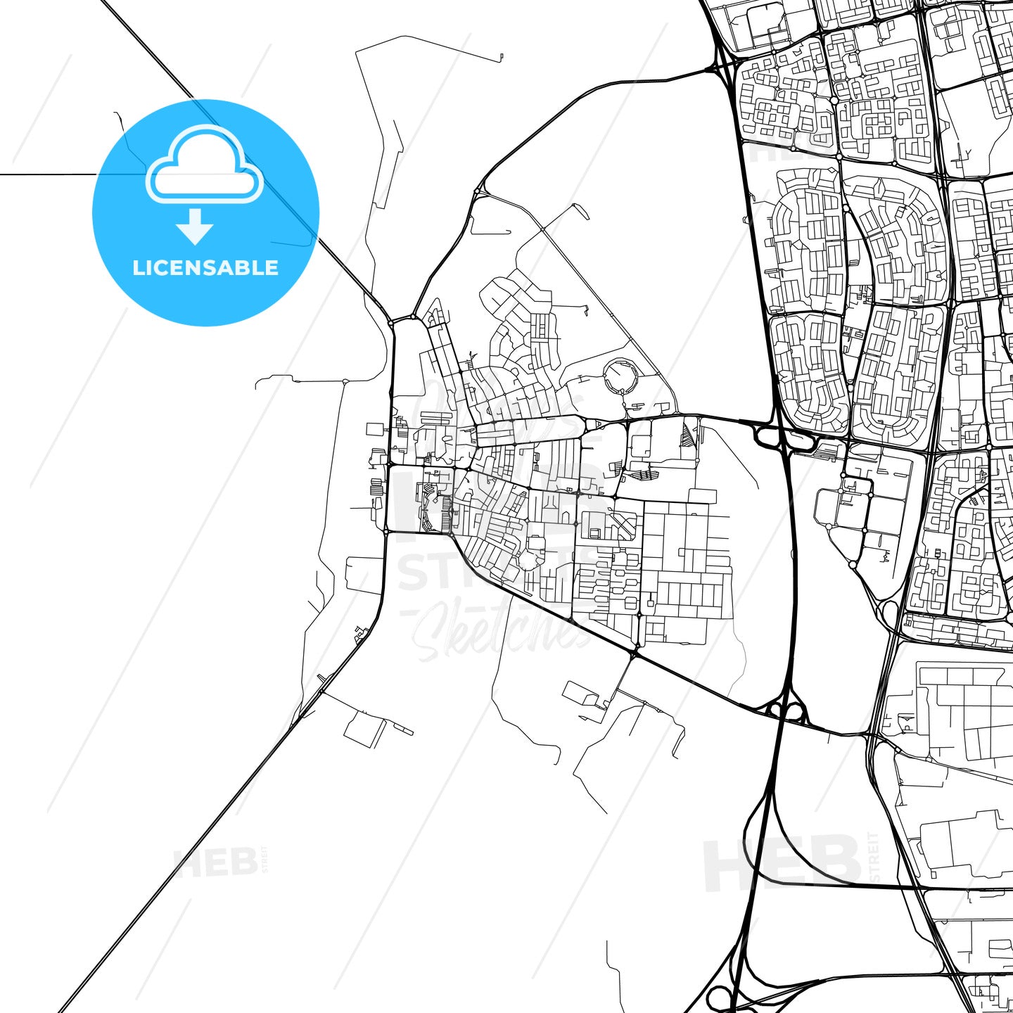 Map of Al Ahmadi, Kuwait - HEBSTREITS