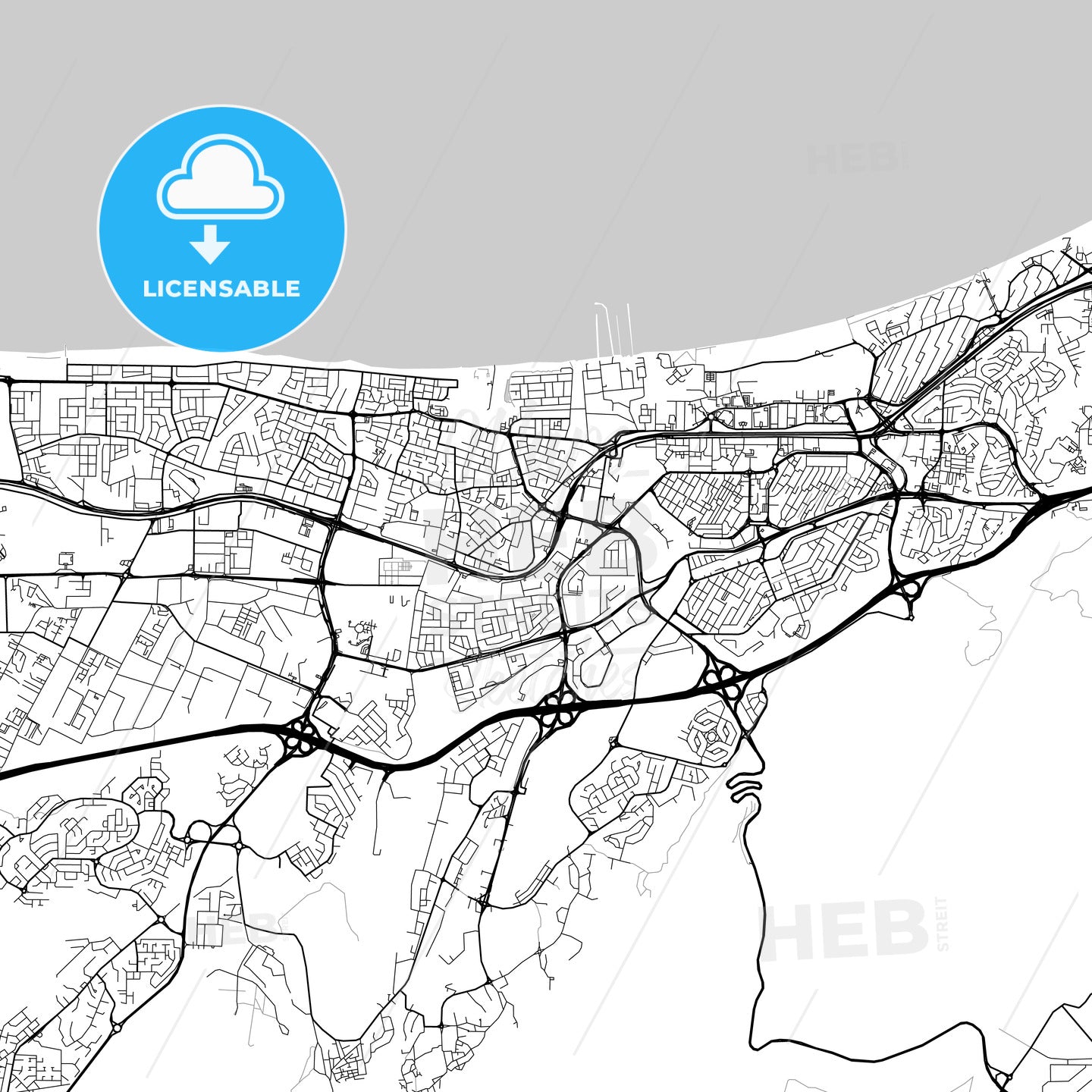 Map Of Muscat, Oman – HEBSTREITS