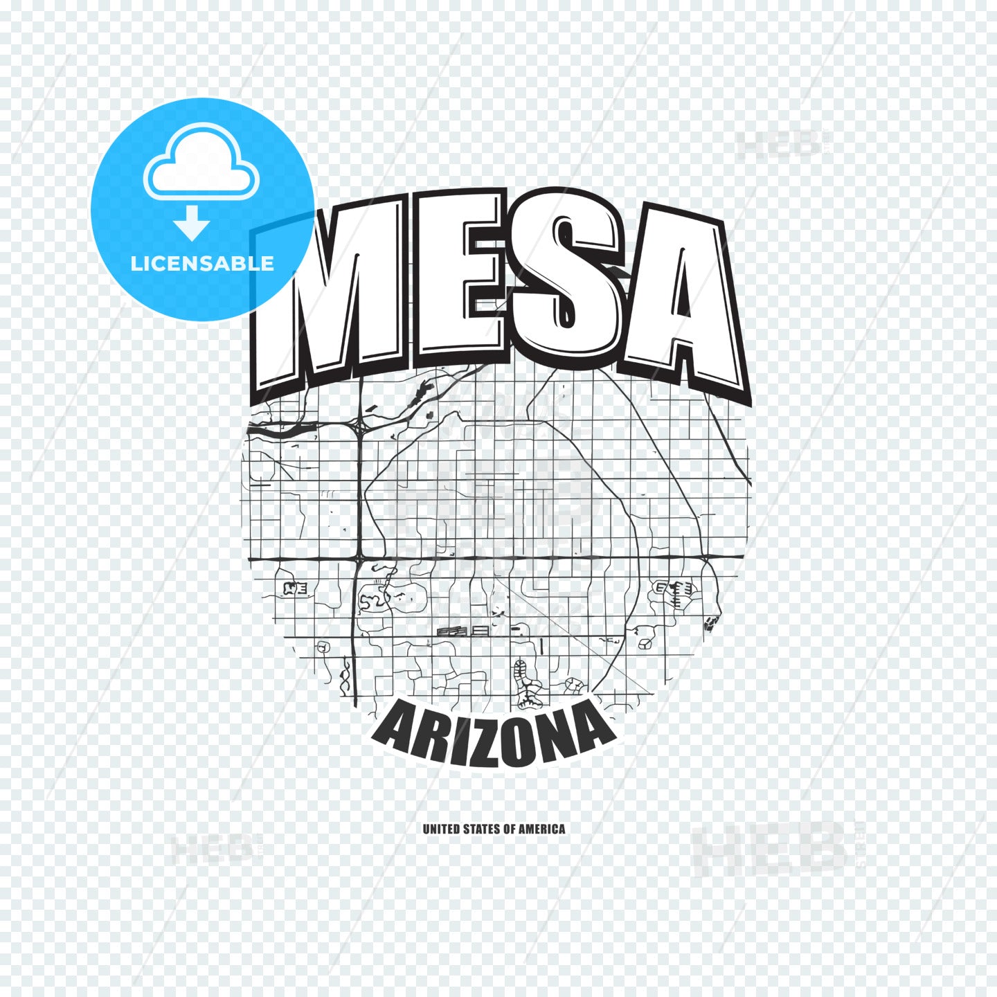 Mesa, Arizona, Logo Artwork – HEBSTREITS