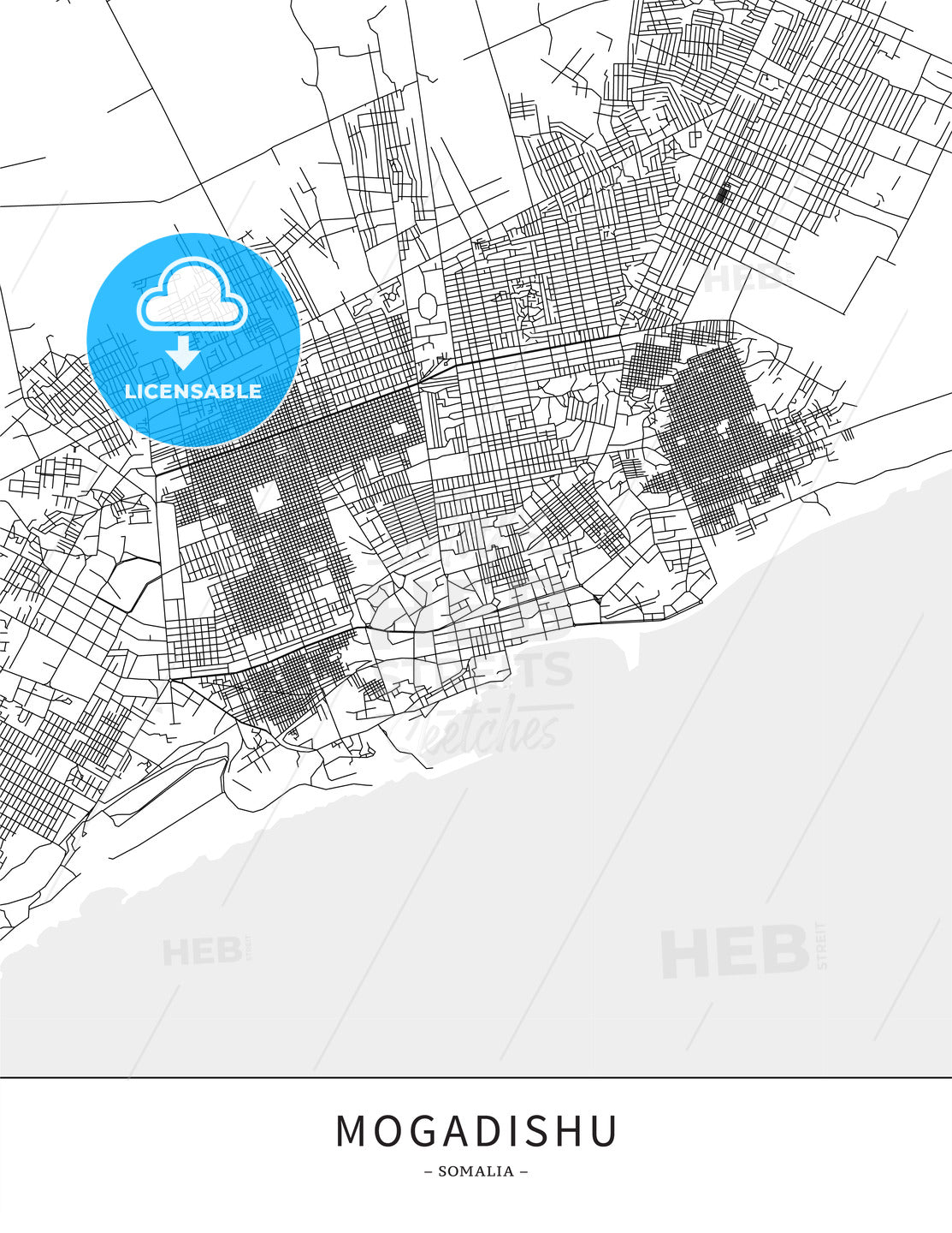 somalia map mogadishu