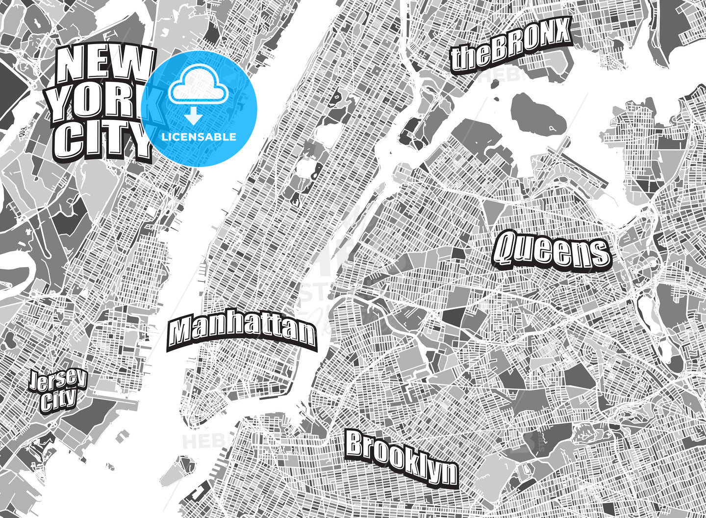 New York City District Map – HEBSTREITS