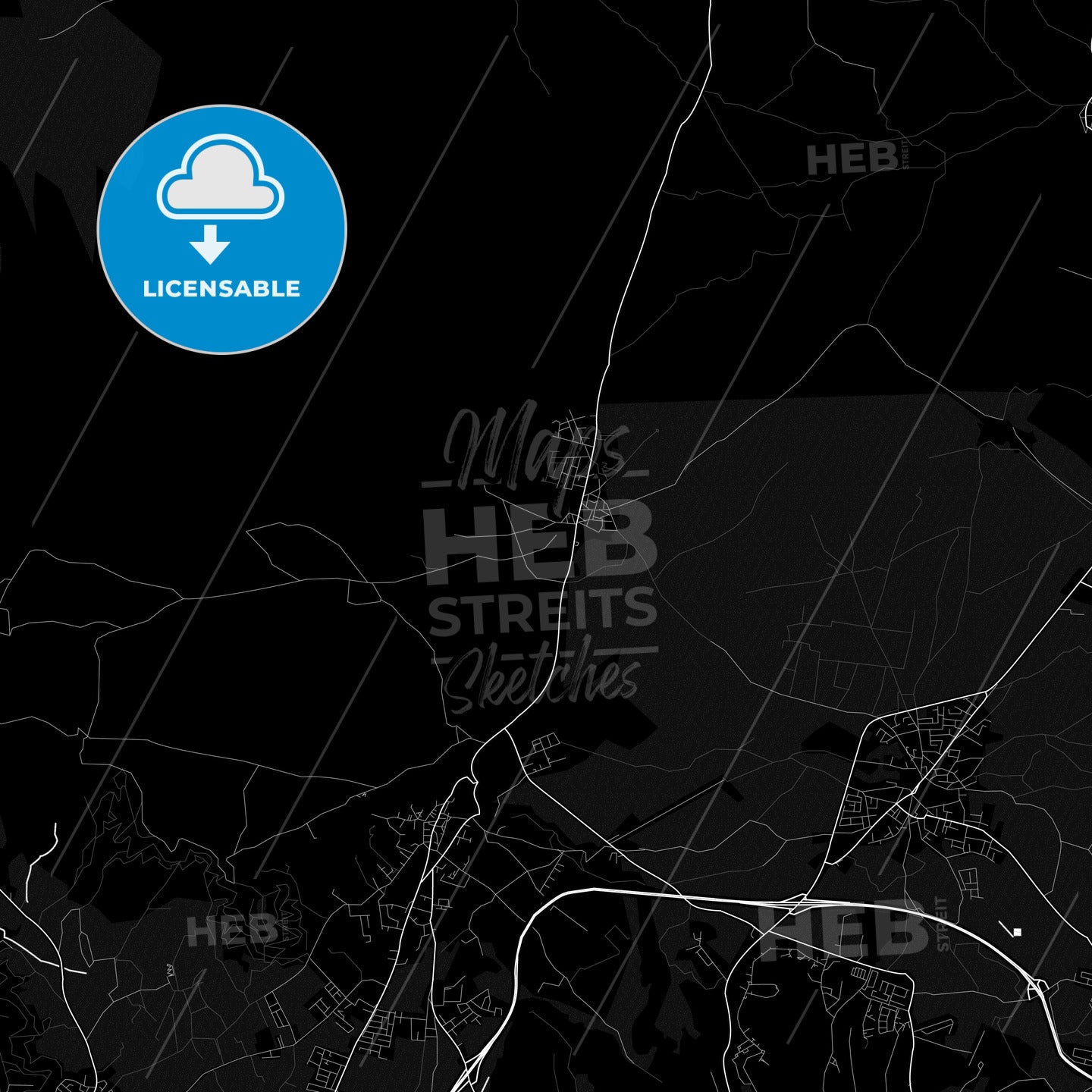 Pérgamos , Cyprus Pdf Vector Map Black And White – HEBSTREITS