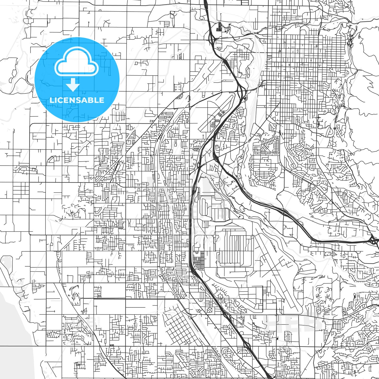 Roy, Utah - Area Map - Light – HEBSTREITS