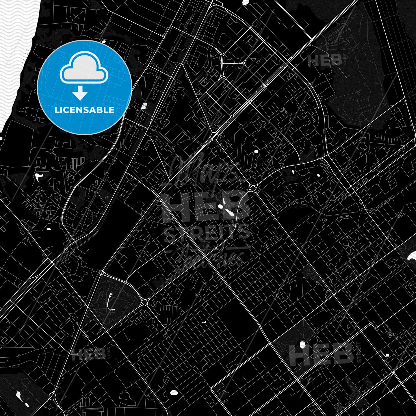 Samara, Russia Pdf Vector Map Black And White – HEBSTREITS