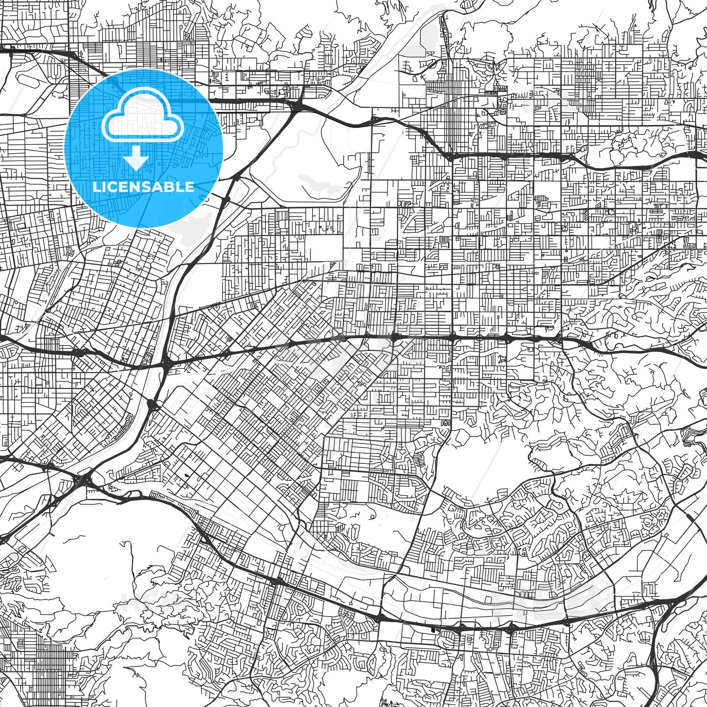 Covina California Map