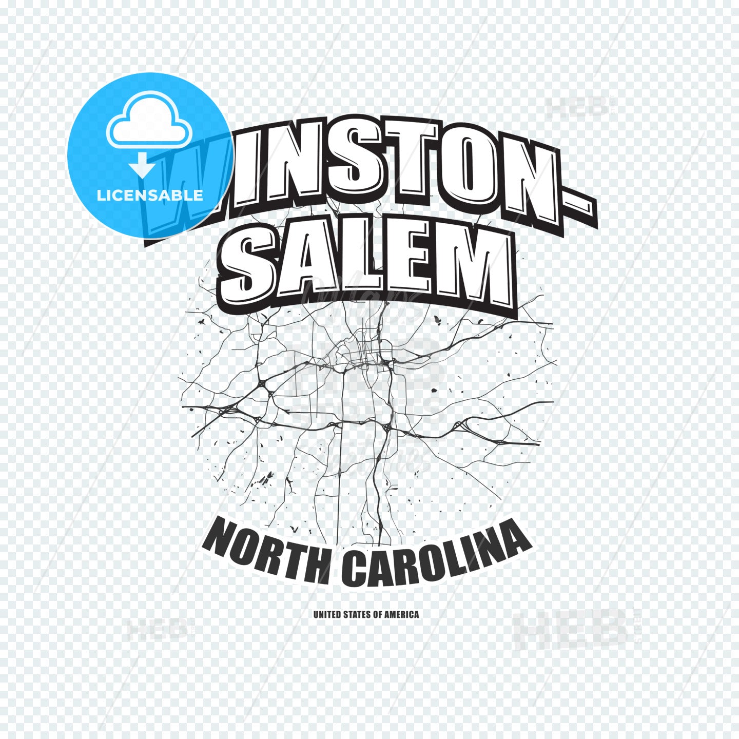 Winston–Salem, North Carolina, Logo Artwork – HEBSTREITS