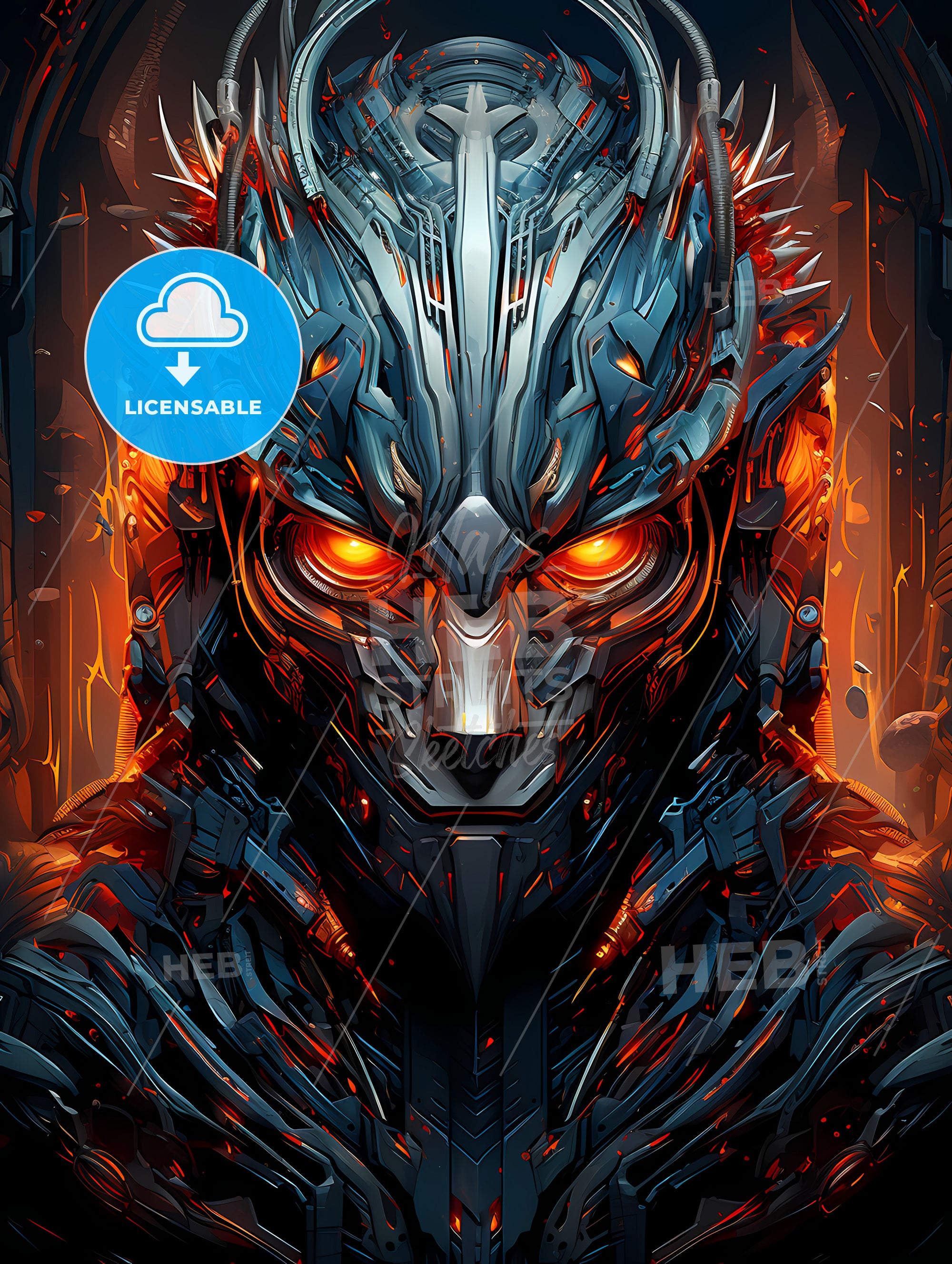 Sicence Fiction - A Digital Art Of A Robot – HEBSTREITS